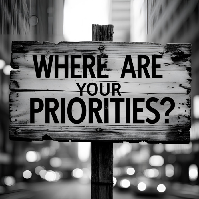 Our Priorities vs. God's Priorities