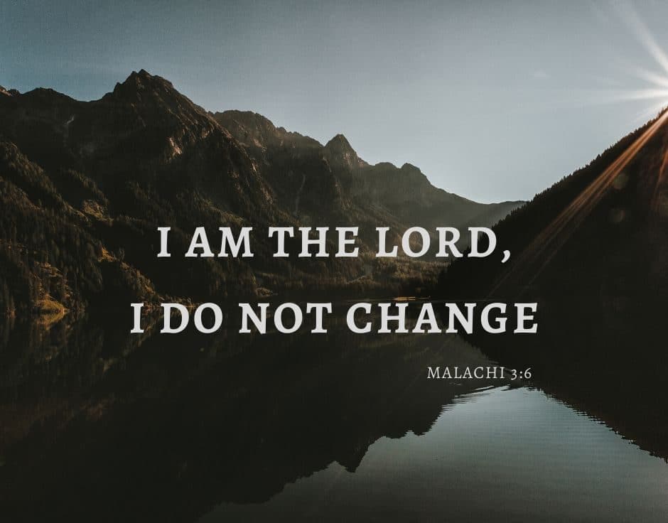 God does not change His mind.